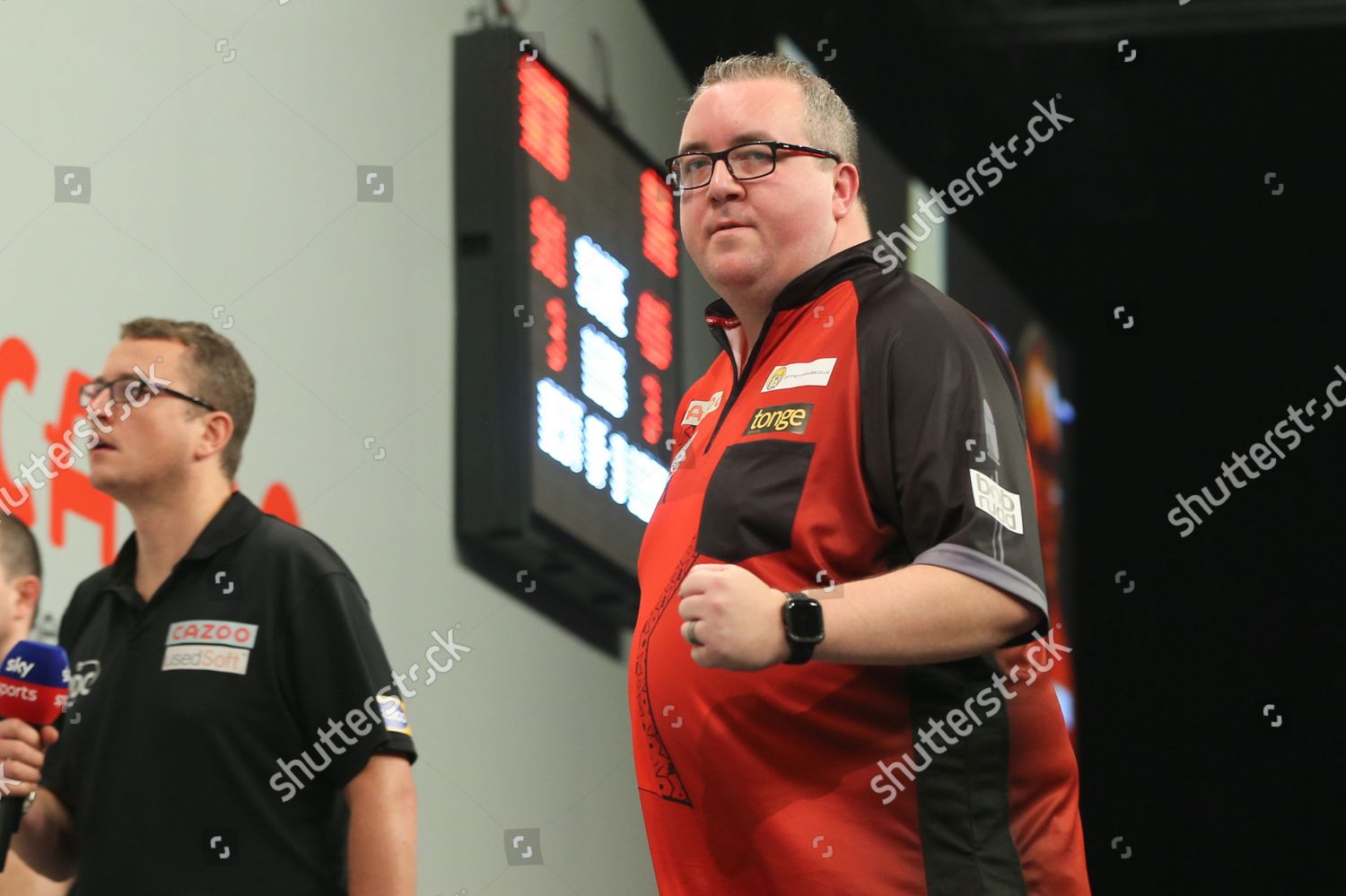 Stephen Bunting Hits Double Celebrates During Editorial Stock Photo ...
