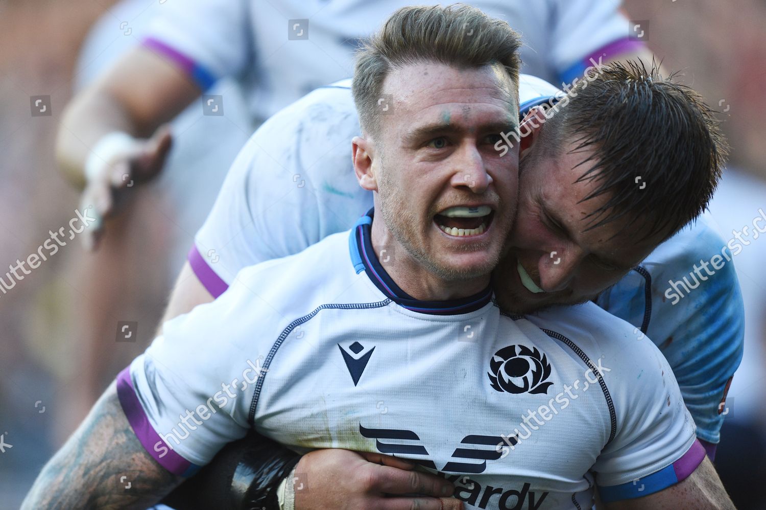 Stuart Hogg Scotland Captain Celebrates His Editorial Stock Photo ...