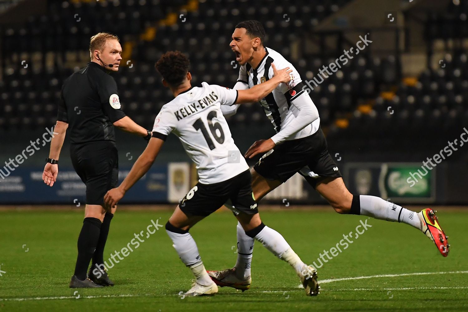Kairo Mitchell Notts County Celebrates After Editorial Stock Photo ...