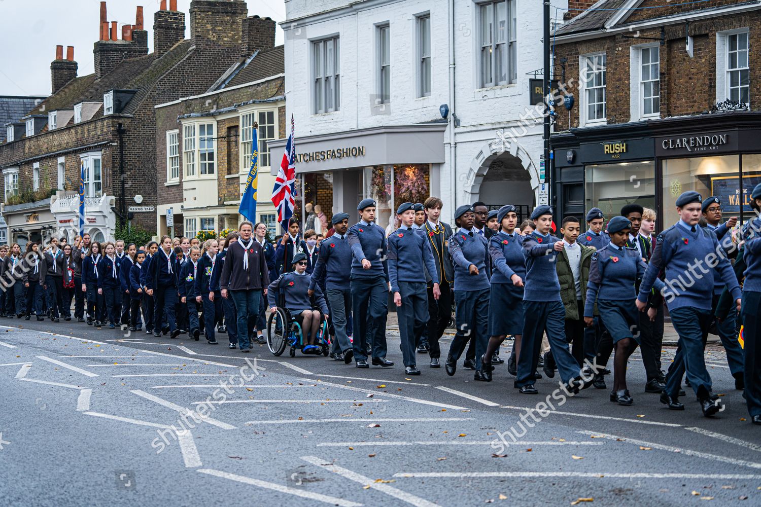 Royal Air Force Cadets March Through Editorial Stock Photo - Stock ...