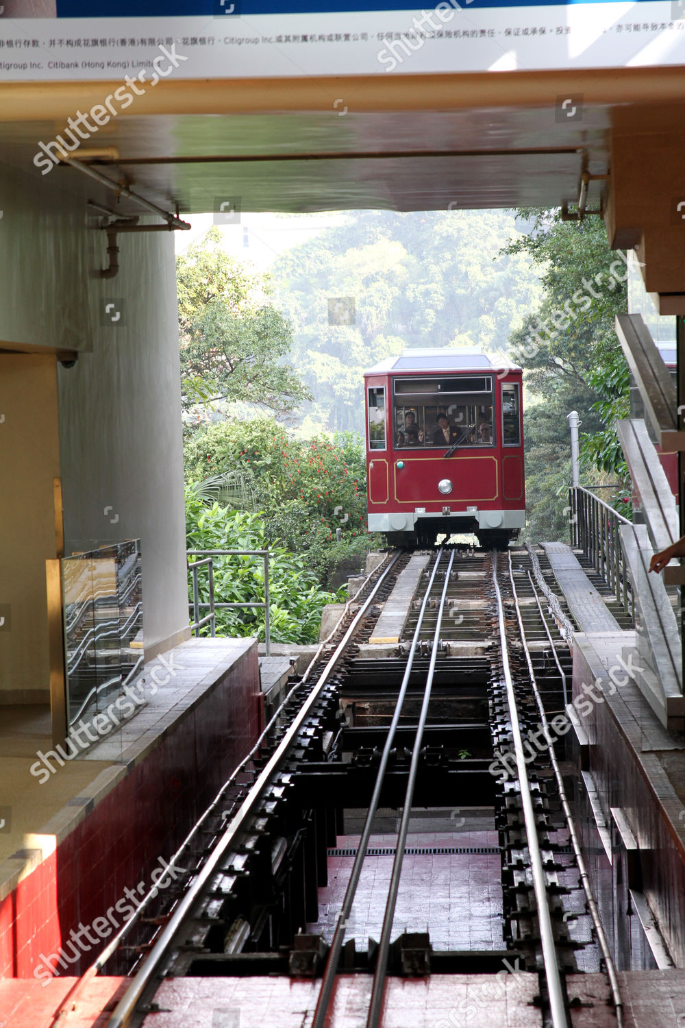 Peak Tram Funicular Railway Hong Kong Editorial Stock Photo - Stock ...