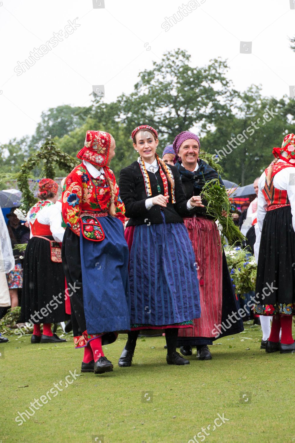 Traditional Midsummer Celebration Skansen Stockholm Editorial Stock ...
