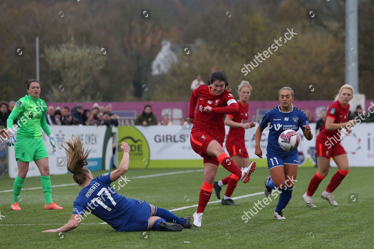 Liverpools Niamh Fahey Action Emily Roberts Editorial Stock Photo ...