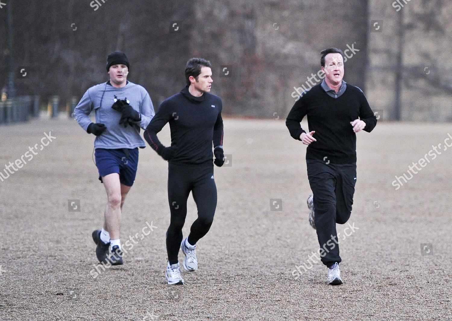 Pm David Cameron Jogging Out St Editorial Stock Photo - Stock Image ...