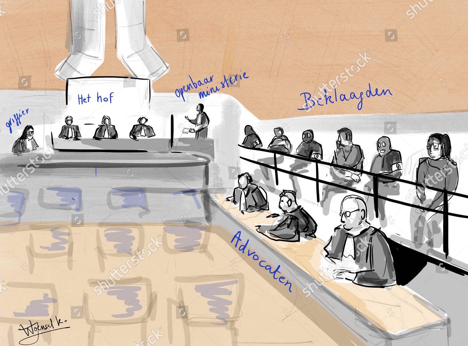 This Drawing By Janne Van Woensel Editorial Stock Photo - Stock Image ...
