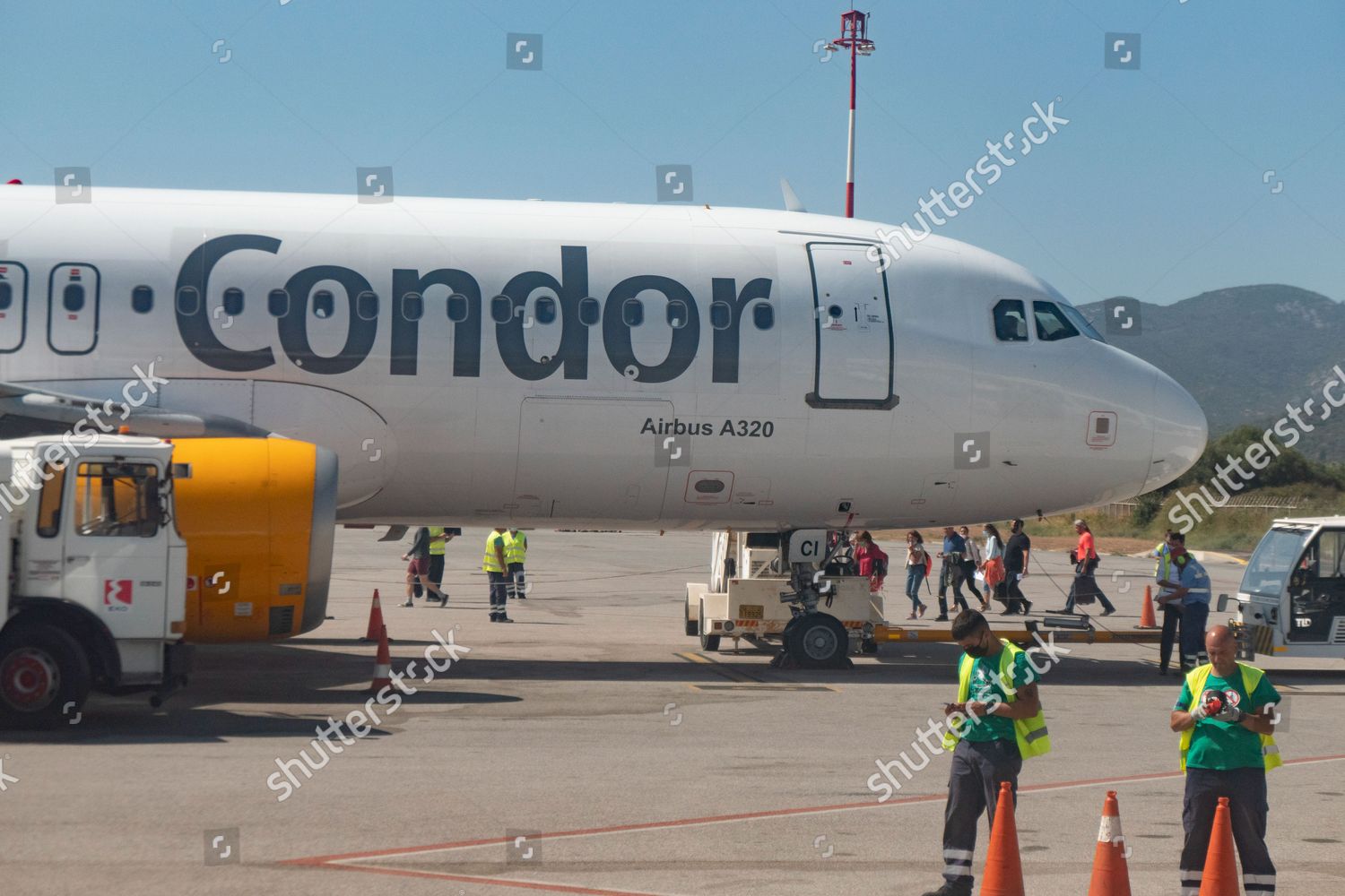 Passengers Boarding Condor Airplane Condor Airbus Editorial Stock Photo ...