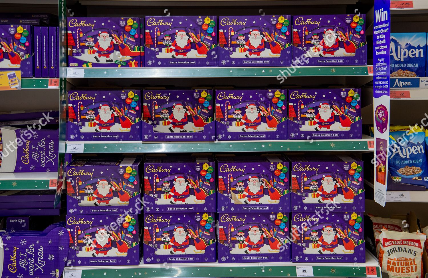Cadbury Christmas Selection Boxes Sainsburys Supermarket Editorial ...