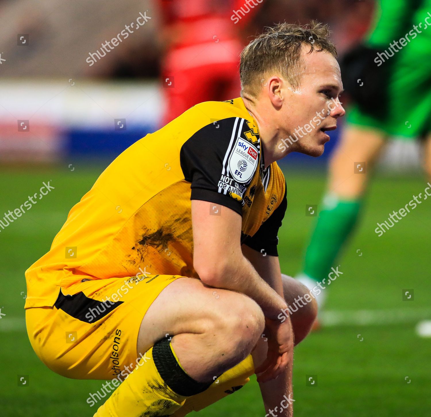 Anthony Scully Lincoln City Reacts After Editorial Stock Photo - Stock ...