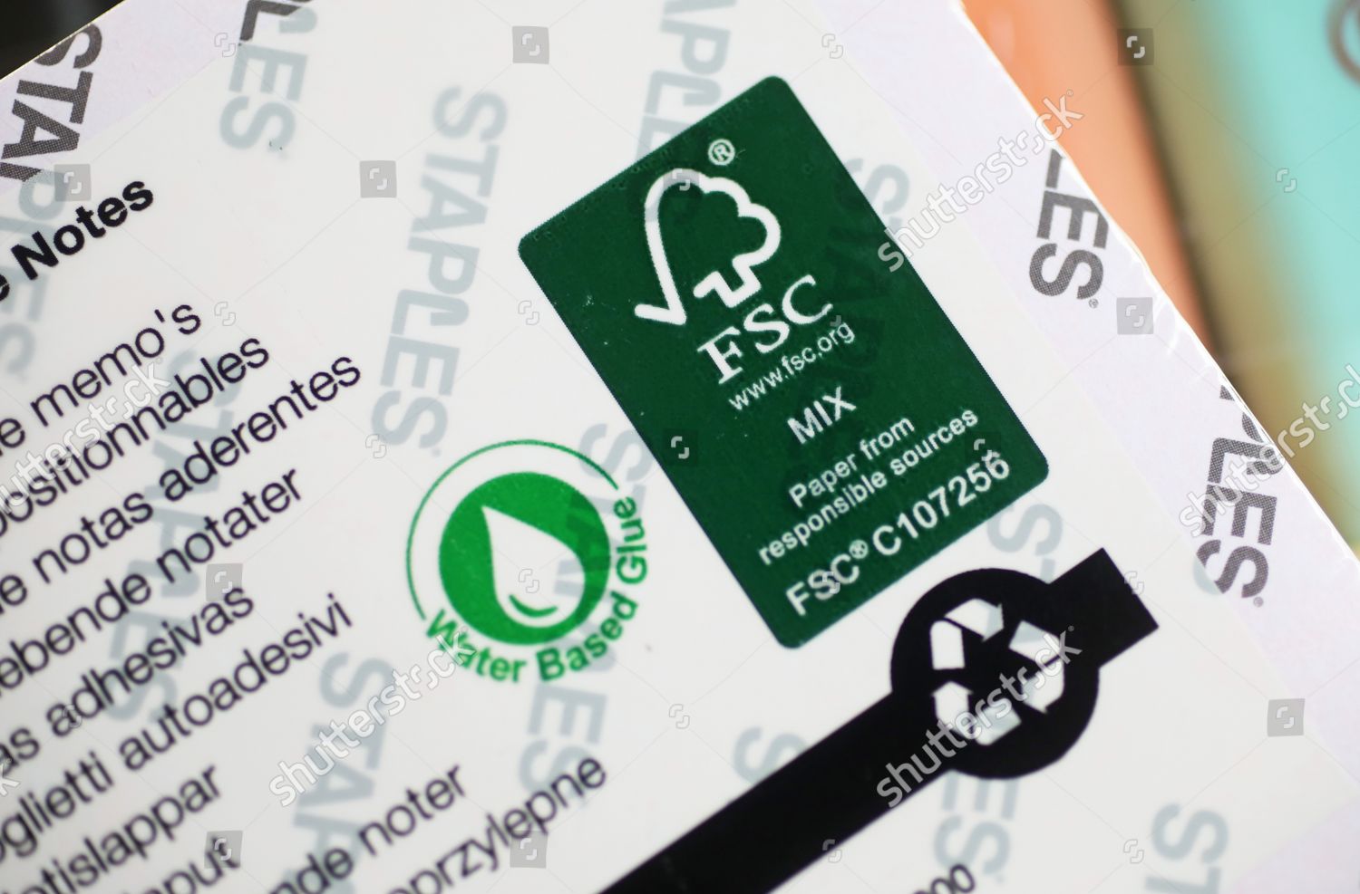Fsc Symbol Staple Product Forest Stewardship Editorial Stock Photo ...