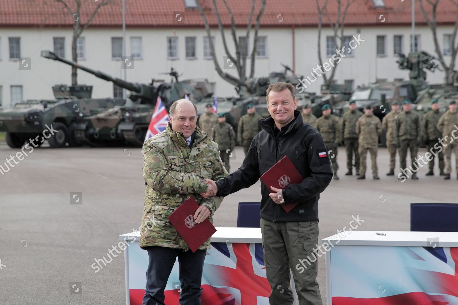 Polish Defense Minister Mariusz Blaszczak R Editorial Stock Photo ...
