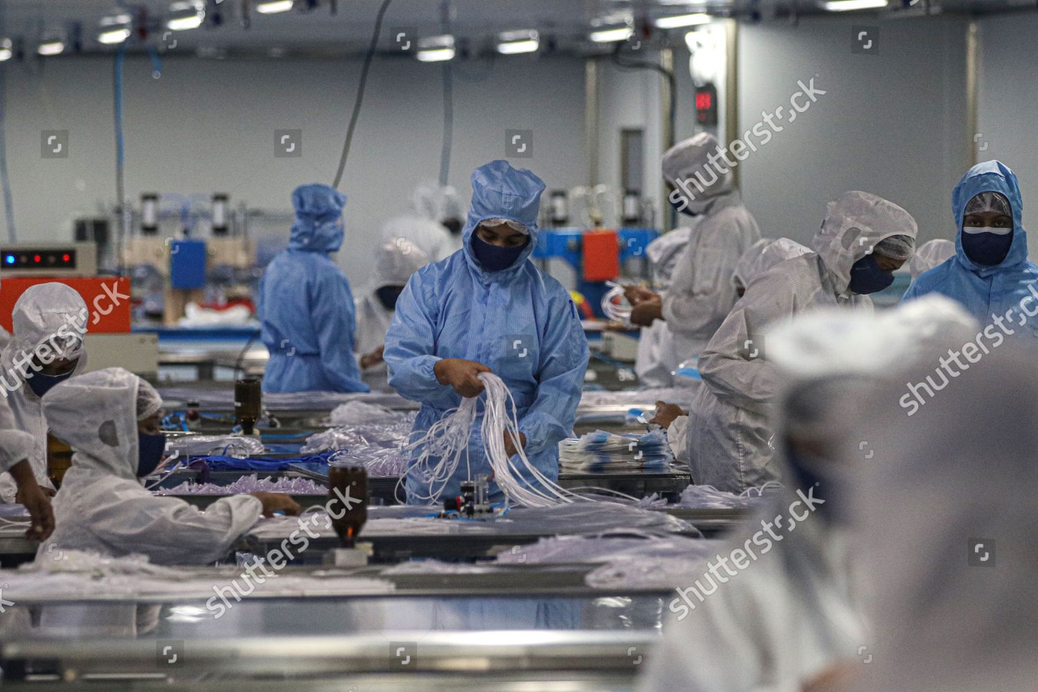 Employees Wearing Personal Protective Equipment Work Editorial Stock ...