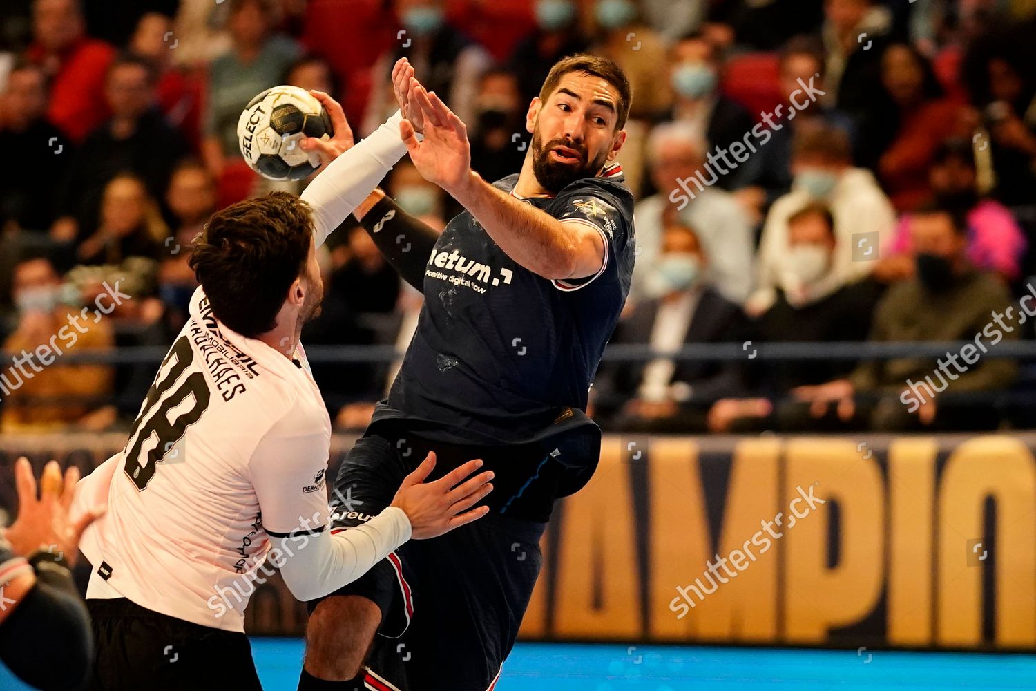 Nikola Karabatic Psg Takes On Fabio Editorial Stock Photo - Stock Image ...