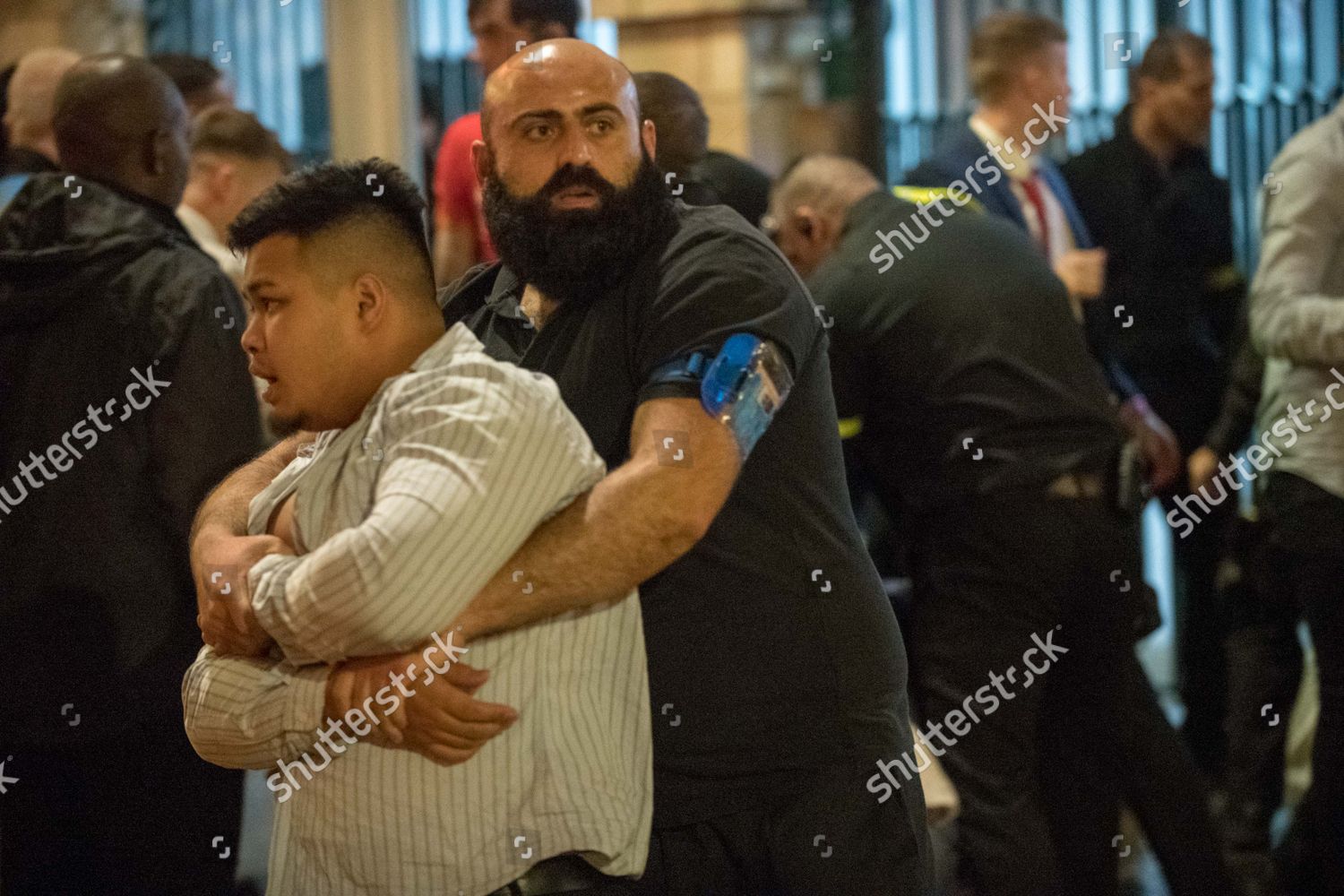 Man Restrained By Bouncer Drinkers Hit Editorial Stock Photo - Stock ...