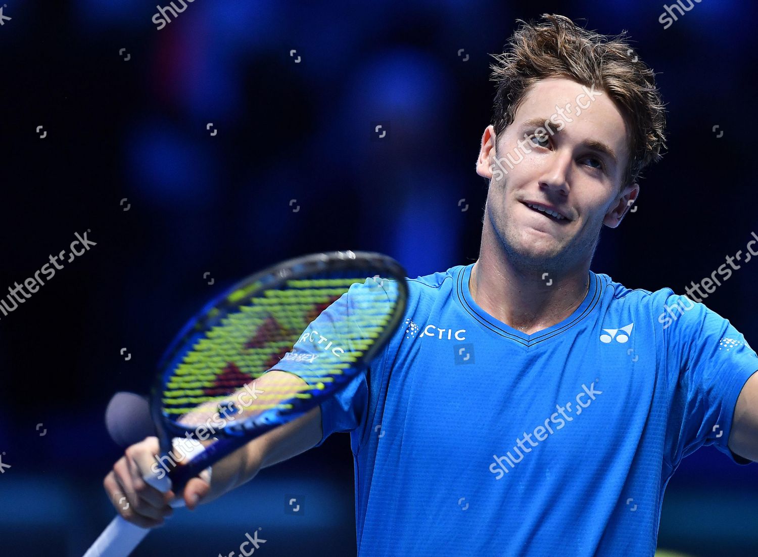 Casper Ruud Norway Celebrates After Winning Editorial Stock Photo ...