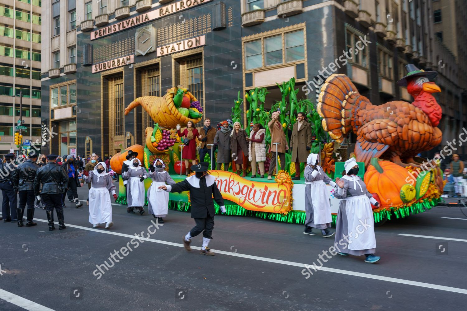 Thanksgiving Themed Float 102nd Annual Thanksgiving Editorial Stock ...