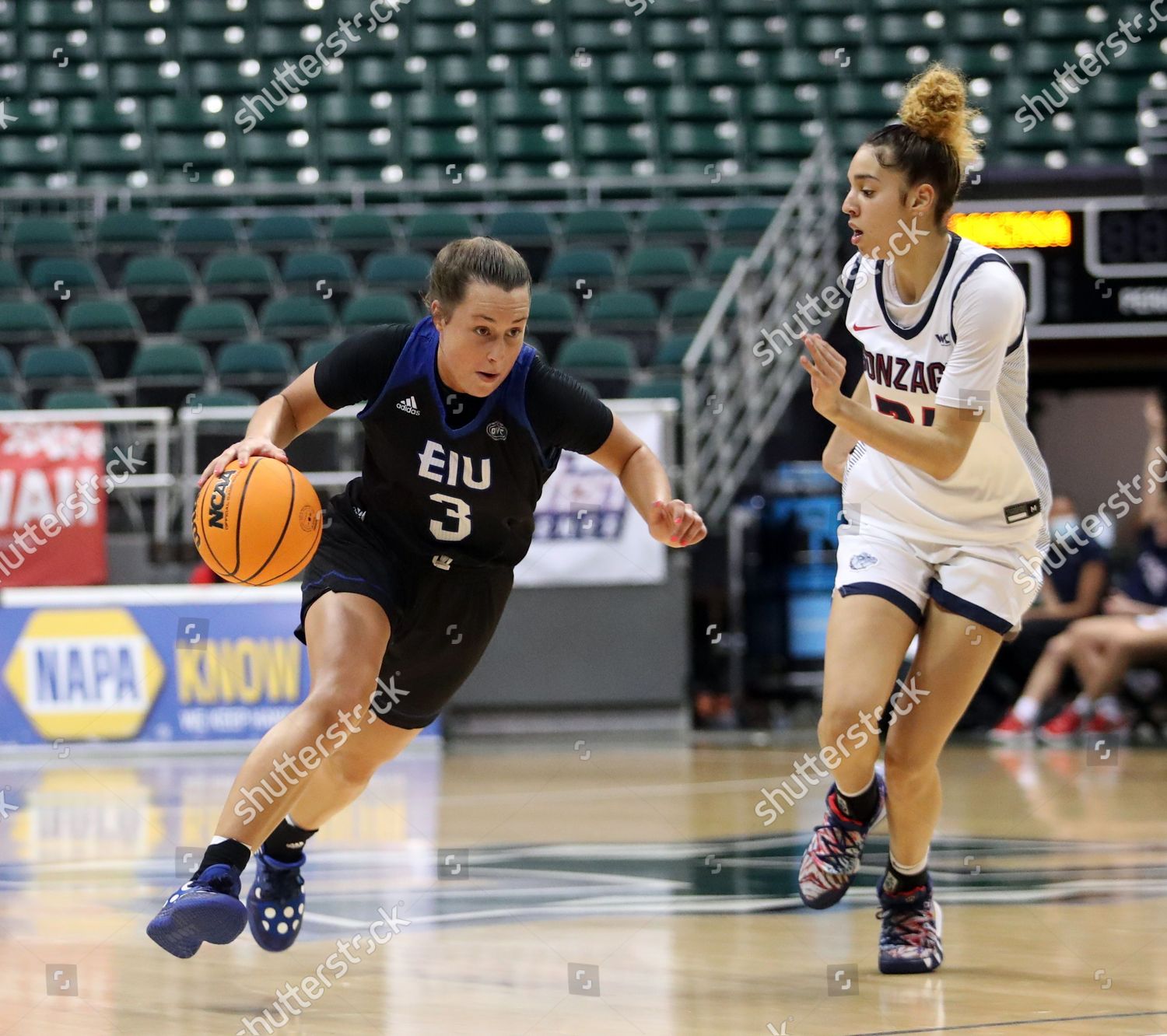 Eastern Illinois Panthers Guard Miah Monahan Editorial Stock Photo ...