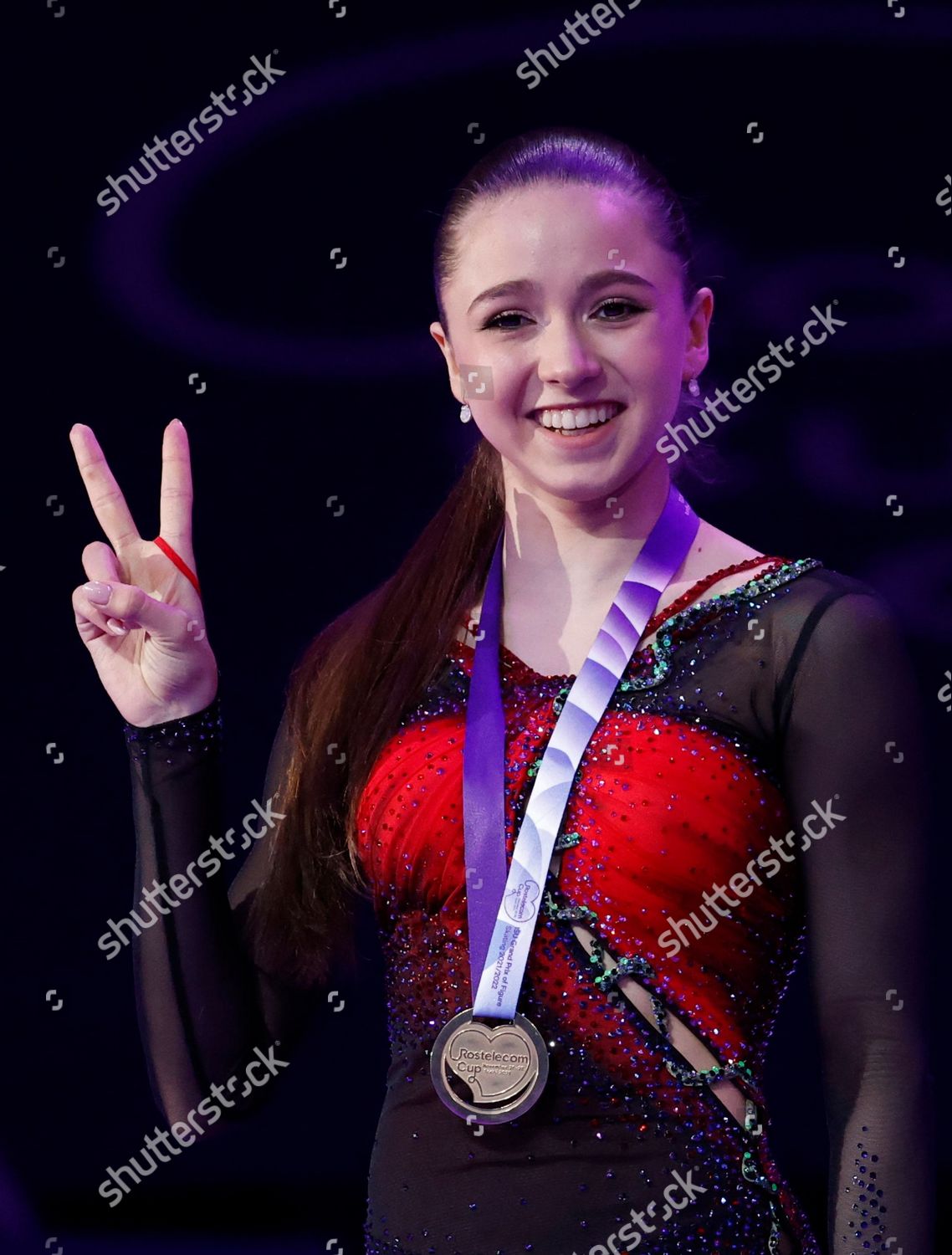 Winner Kamila Valieva Russia Poses Her Editorial Stock Photo - Stock Image | Shutterstock