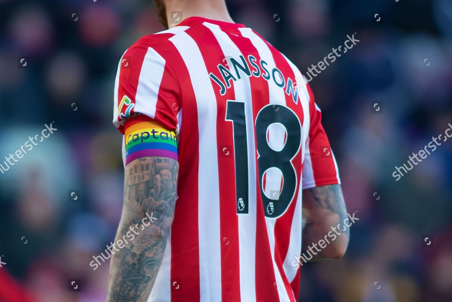 Brentford Captain Pontus Jansson Sporting Rainbow Editorial Stock Photo - Stock Image | Shutterstock