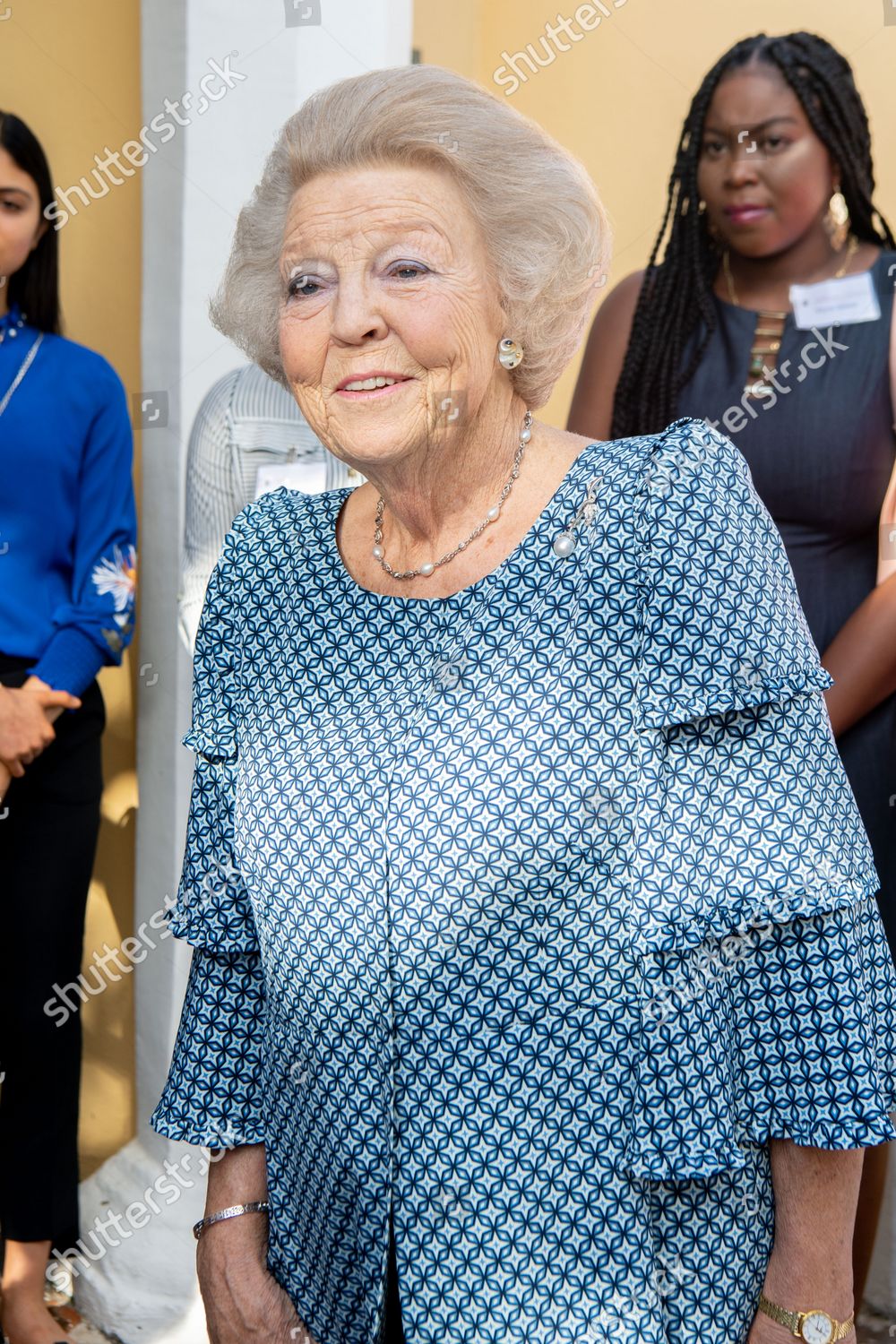 Princess Beatrix Meeting Young People Who Editorial Stock Photo - Stock ...