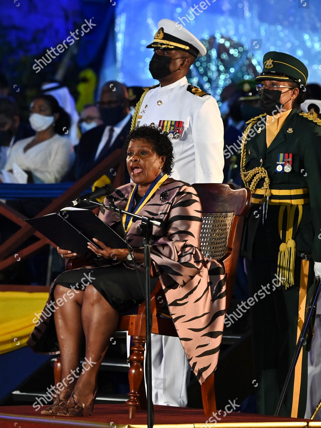 President Barbados Dame Sandra Mason Speaks Editorial Stock Photo ...