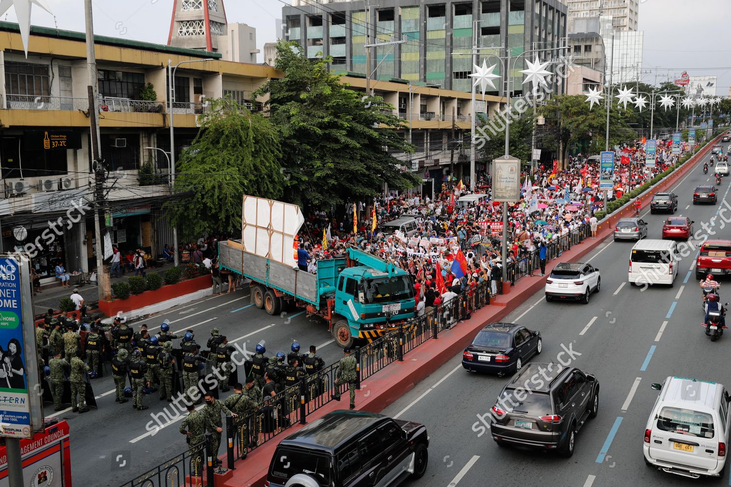 People Block Road During Protest Mark Editorial Stock Photo - Stock ...