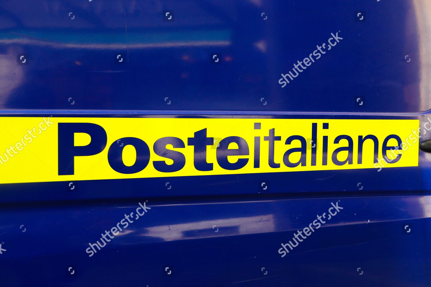 Poste Italiane Logo Seen On Car Editorial Stock Photo - Stock Image ...