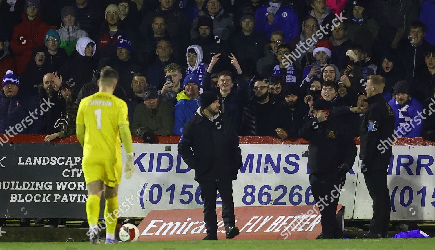 Luke Simpson Kidderminster Harriers Speaks Referee Editorial Stock ...