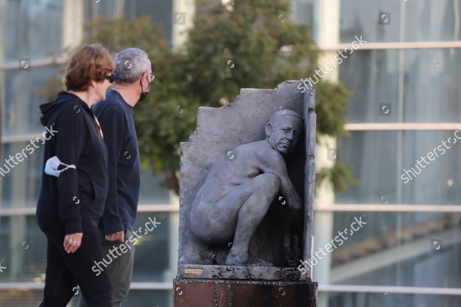 People Look Protest Statue Depicting Israeli Editorial Stock Photo ...