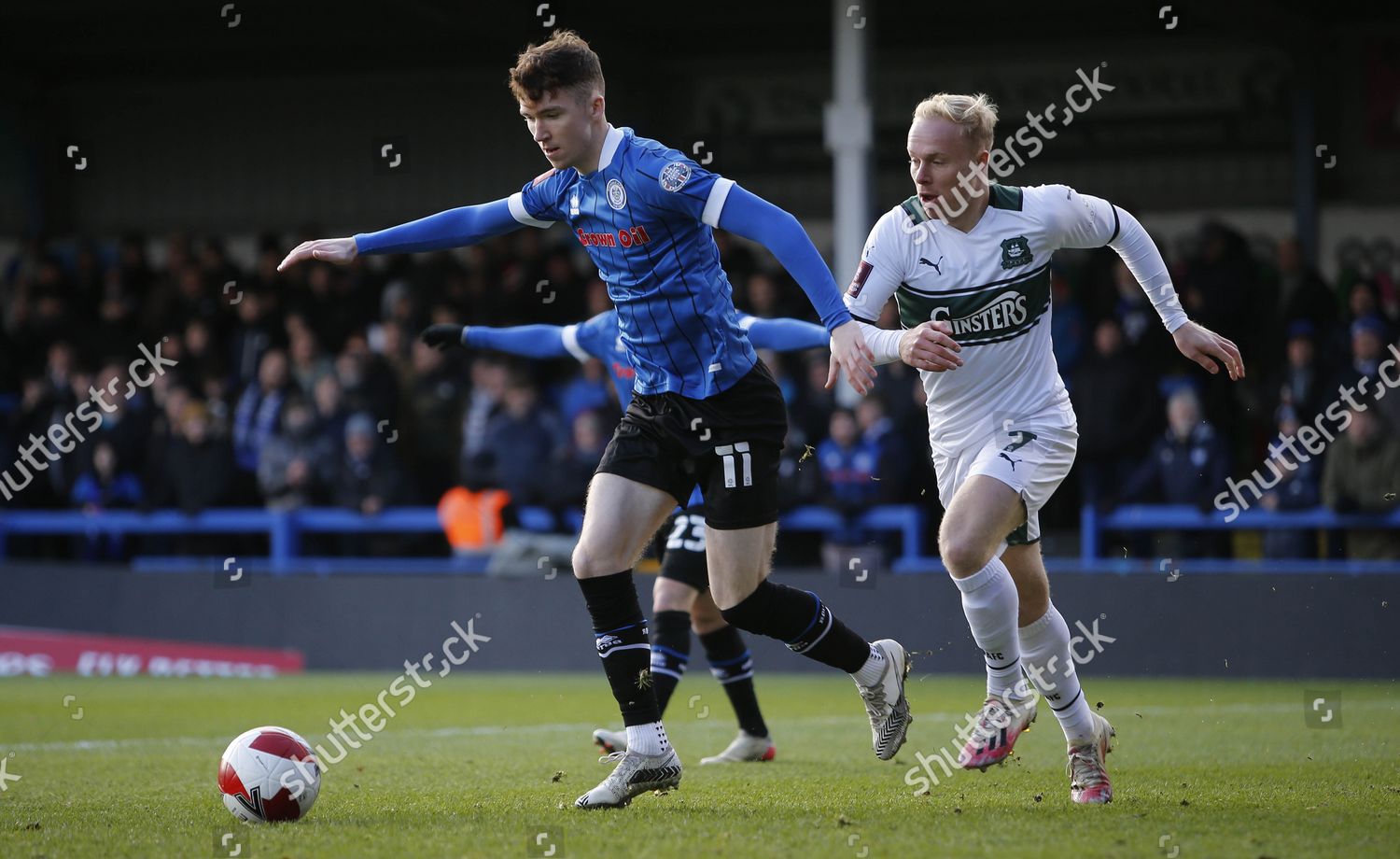 Conor Grant Rochdale Holds Off Ryan Editorial Stock Photo - Stock Image ...