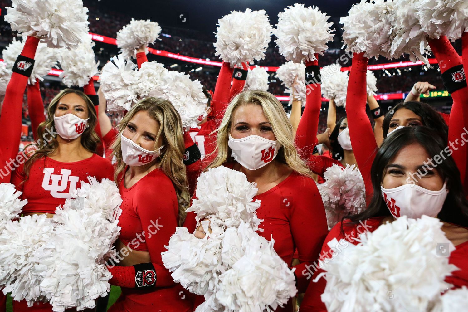 Utah Utes Cheerleaders Celebrate Conclusion Pac12 Editorial Stock Photo ...