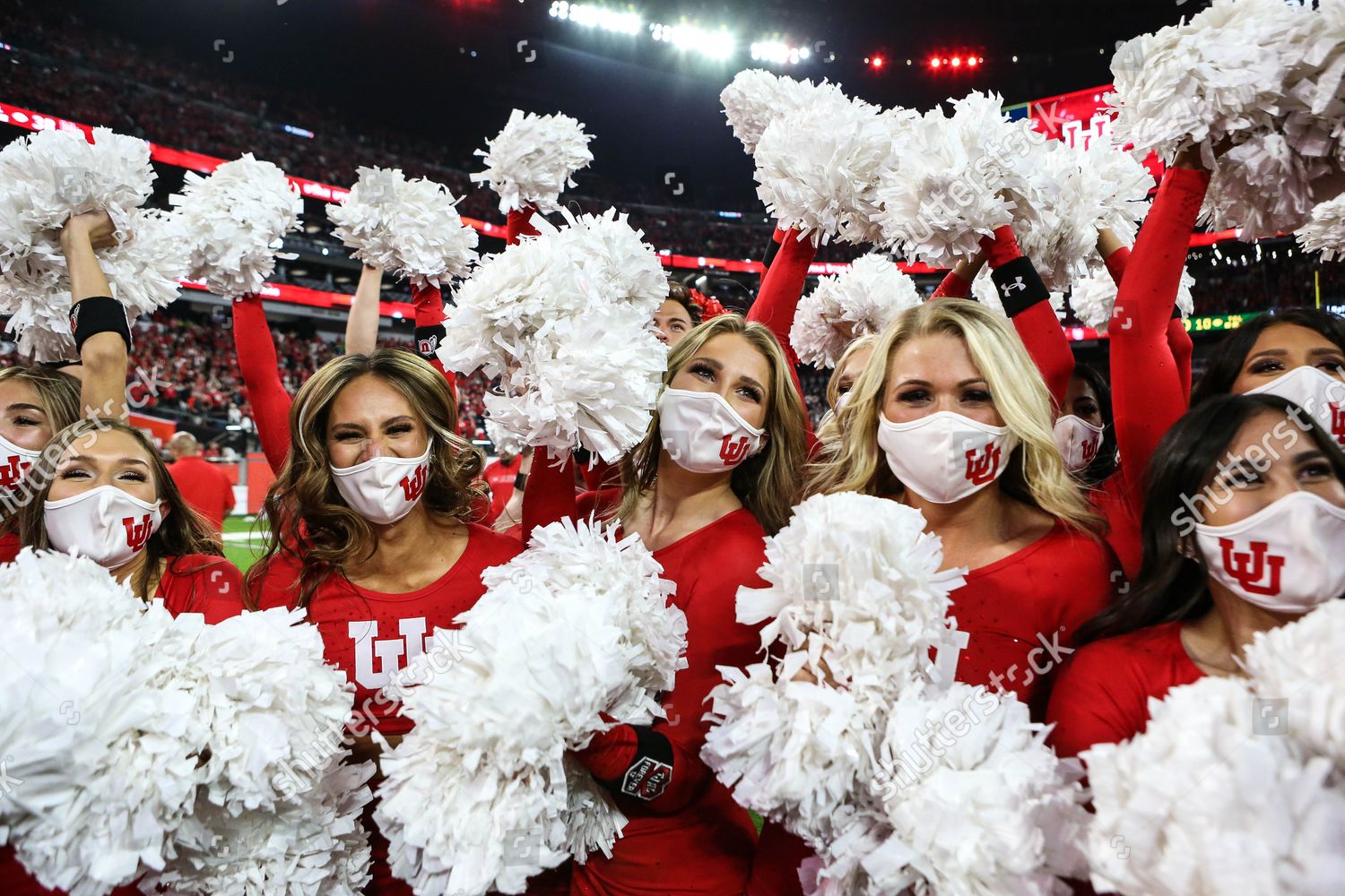 Utah Utes Cheerleaders Celebrate Conclusion Pac12 Editorial Stock Photo ...