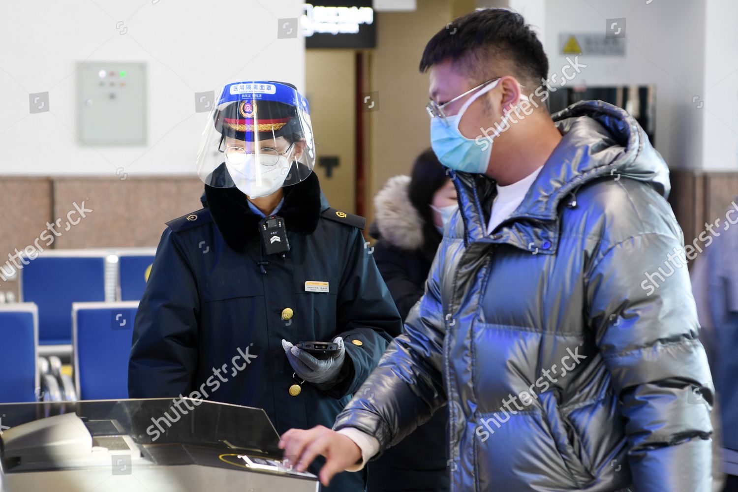 Passenger Has His Ticket Checked He Editorial Stock Photo - Stock Image ...