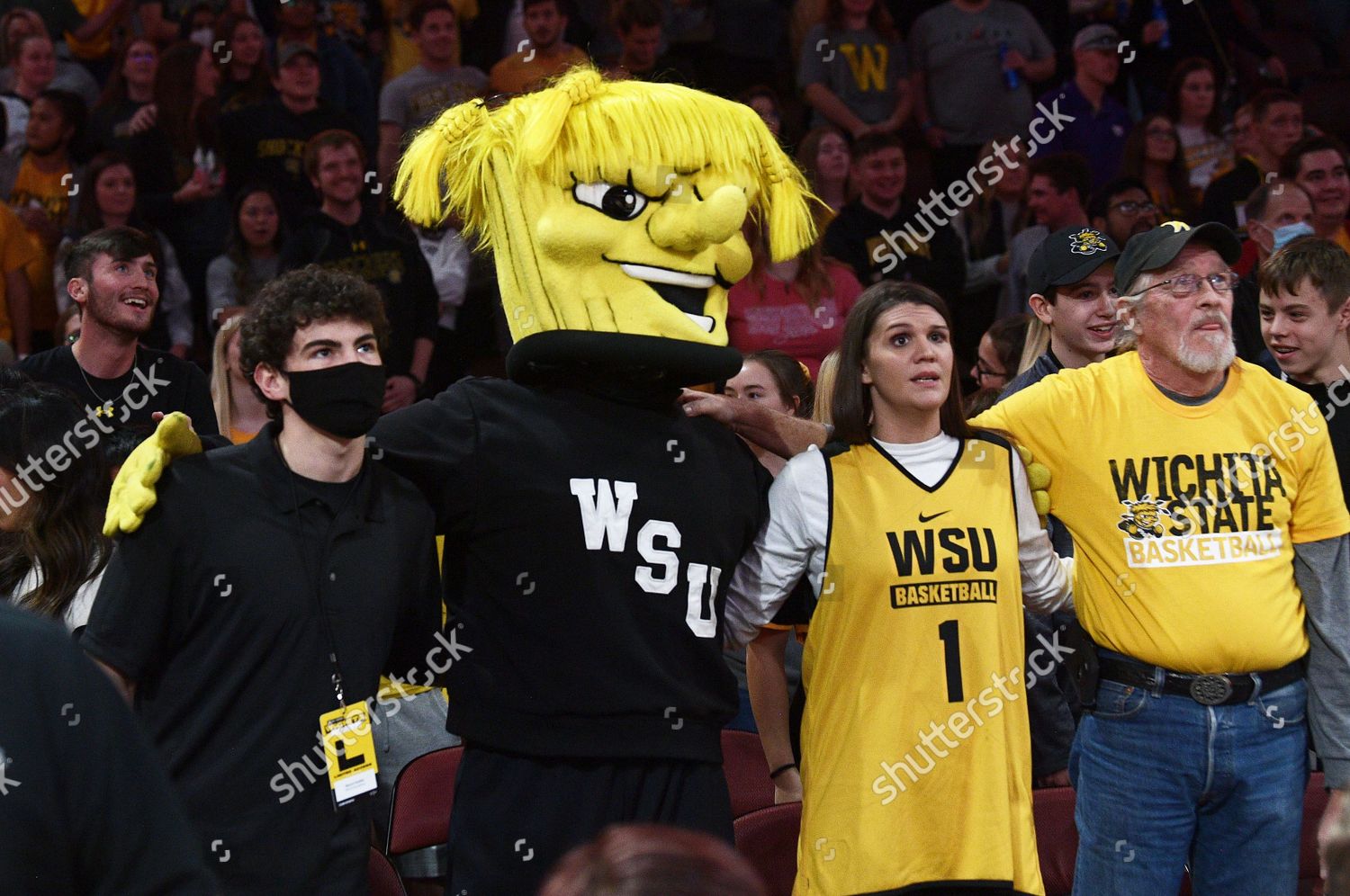 Wushok Wichita State Shockers Mascot Joins Editorial Stock Photo ...