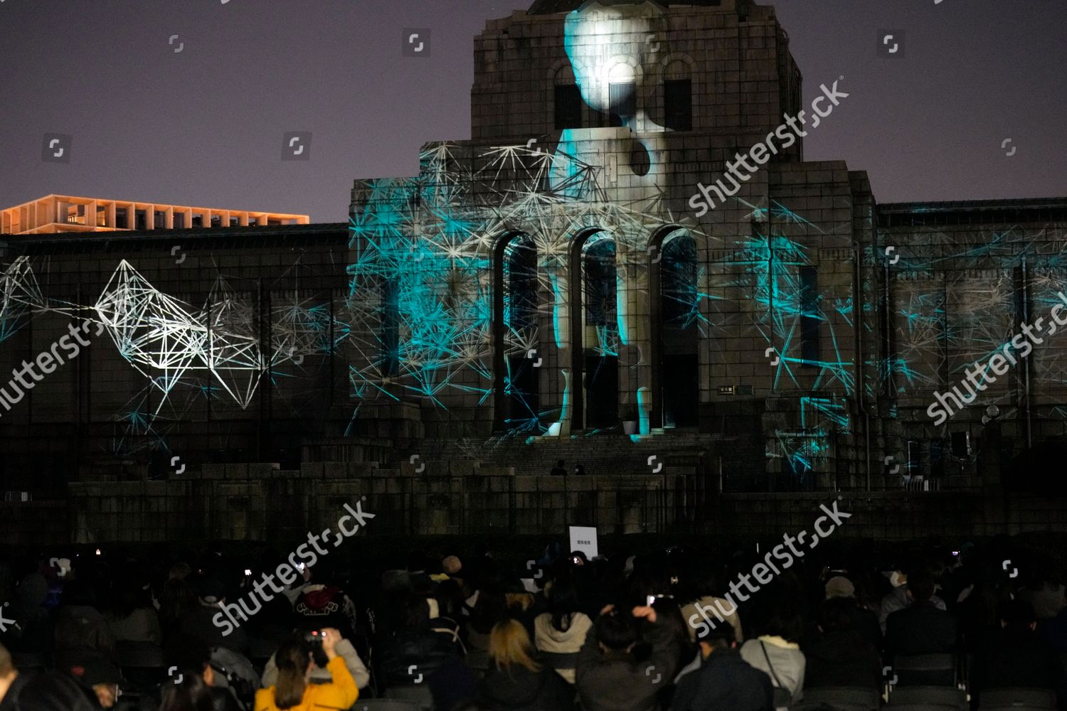 Projection Mapping Art Displayed On Meiji Editorial Stock Photo - Stock ...