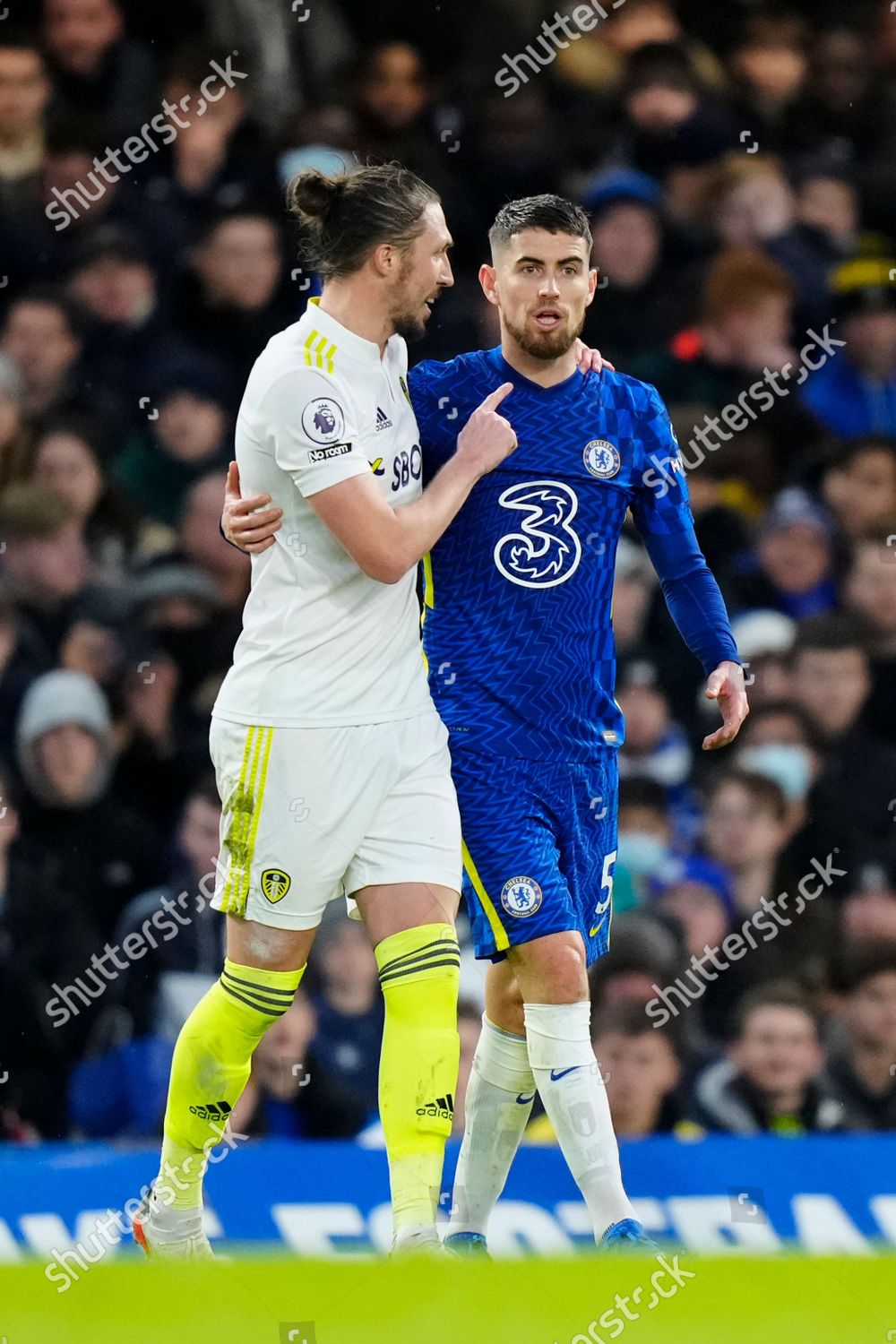 Jorginho Chelsea Talks Luke Ayling Leeds Editorial Stock Photo - Stock ...
