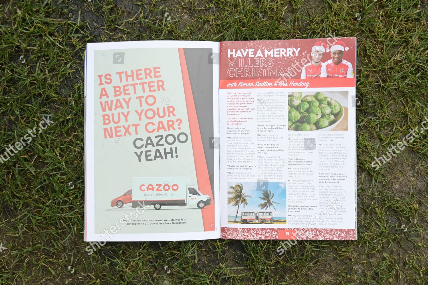 Cazoo Advert Match Day Programme Editorial Stock Photo - Stock Image ...