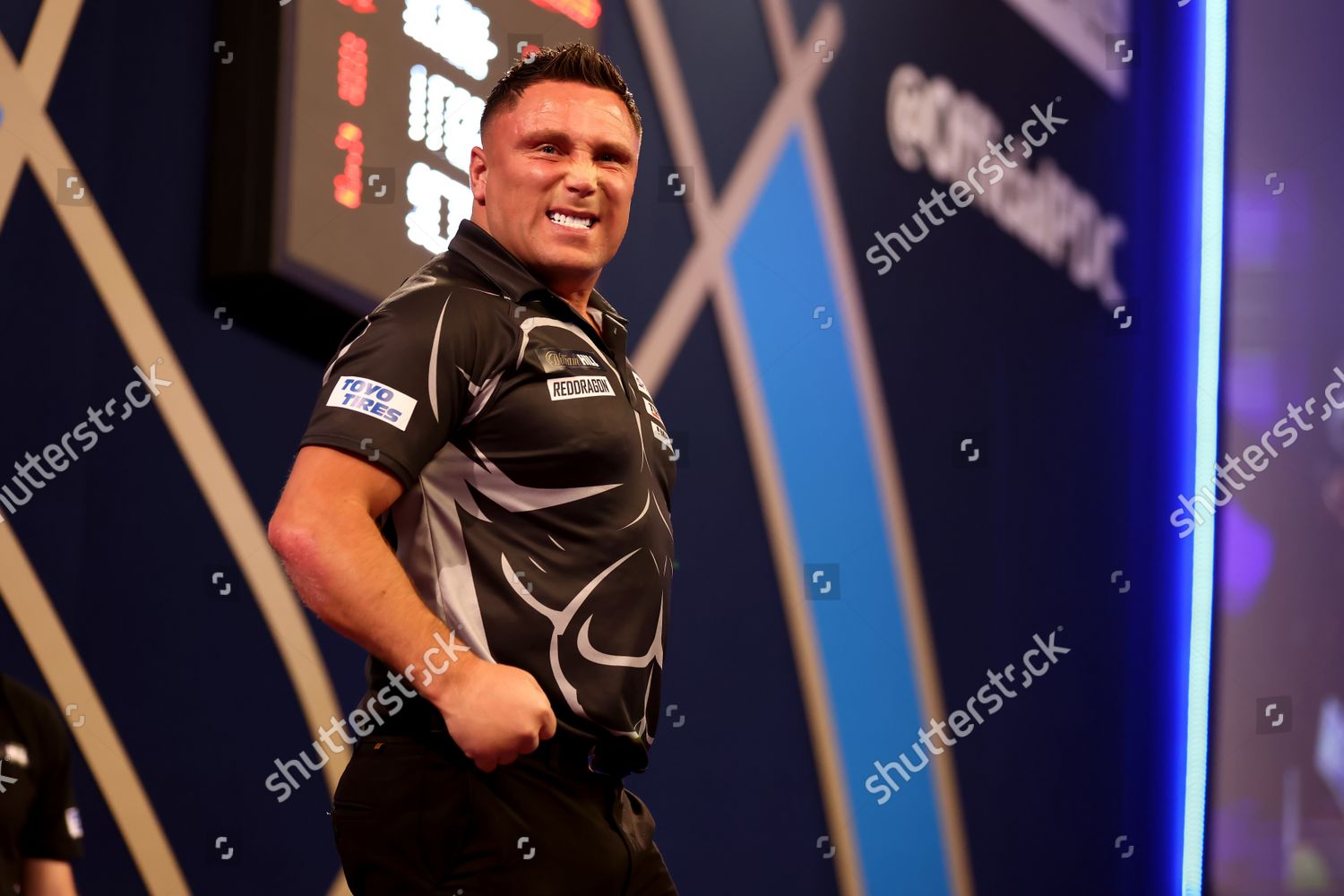 Gerwyn Price Celebrates Win Against Ritchie Editorial Stock Photo ...