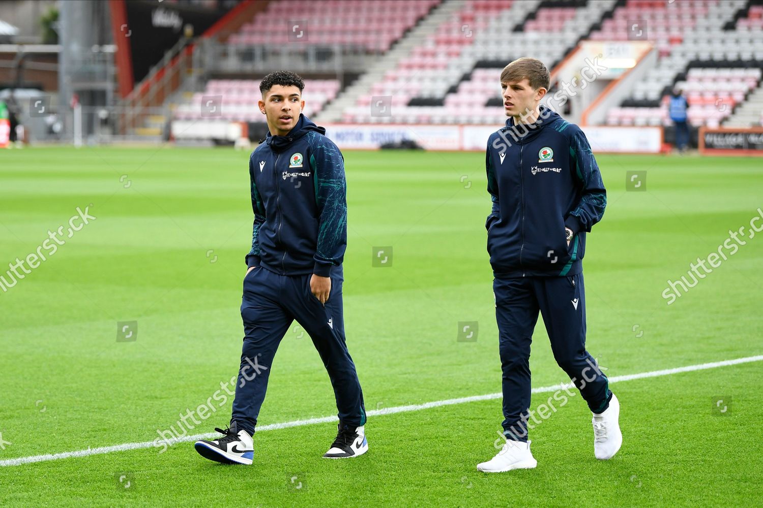 Blackburn Rovers Players On Pitch On Editorial Stock Photo - Stock ...