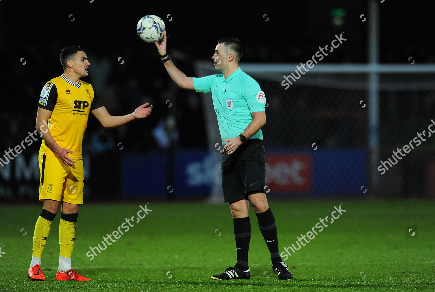 Referee Tom Nield Awards Ball Lewis Editorial Stock Photo - Stock Image ...