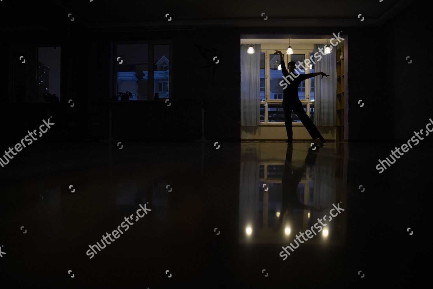 Guan Chao Practices Dancing His Studio Editorial Stock Photo - Stock ...