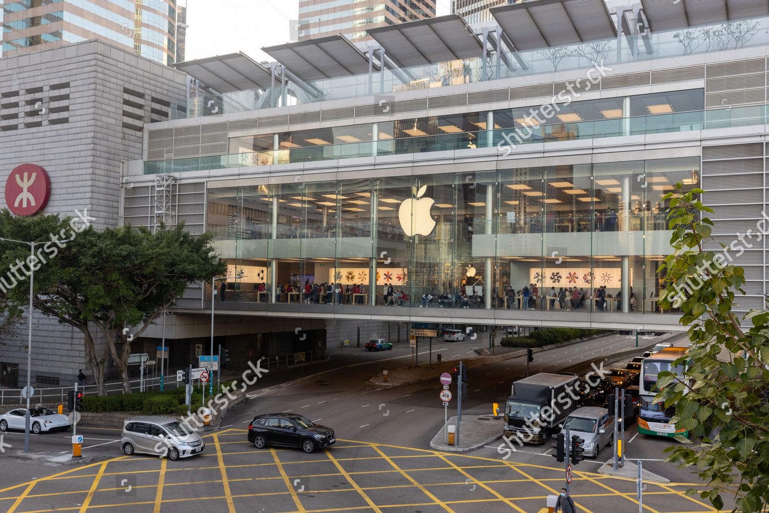 Flagship Apple Store Ifc Building Hong Editorial Stock Photo - Stock ...