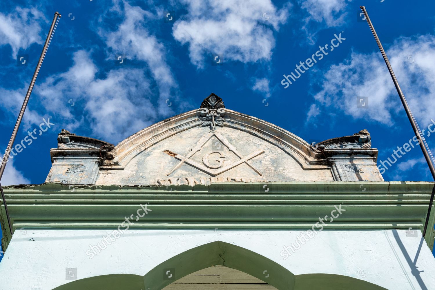 Masonic Symbol Weathered Architecture Freemason Lodge Editorial Stock ...