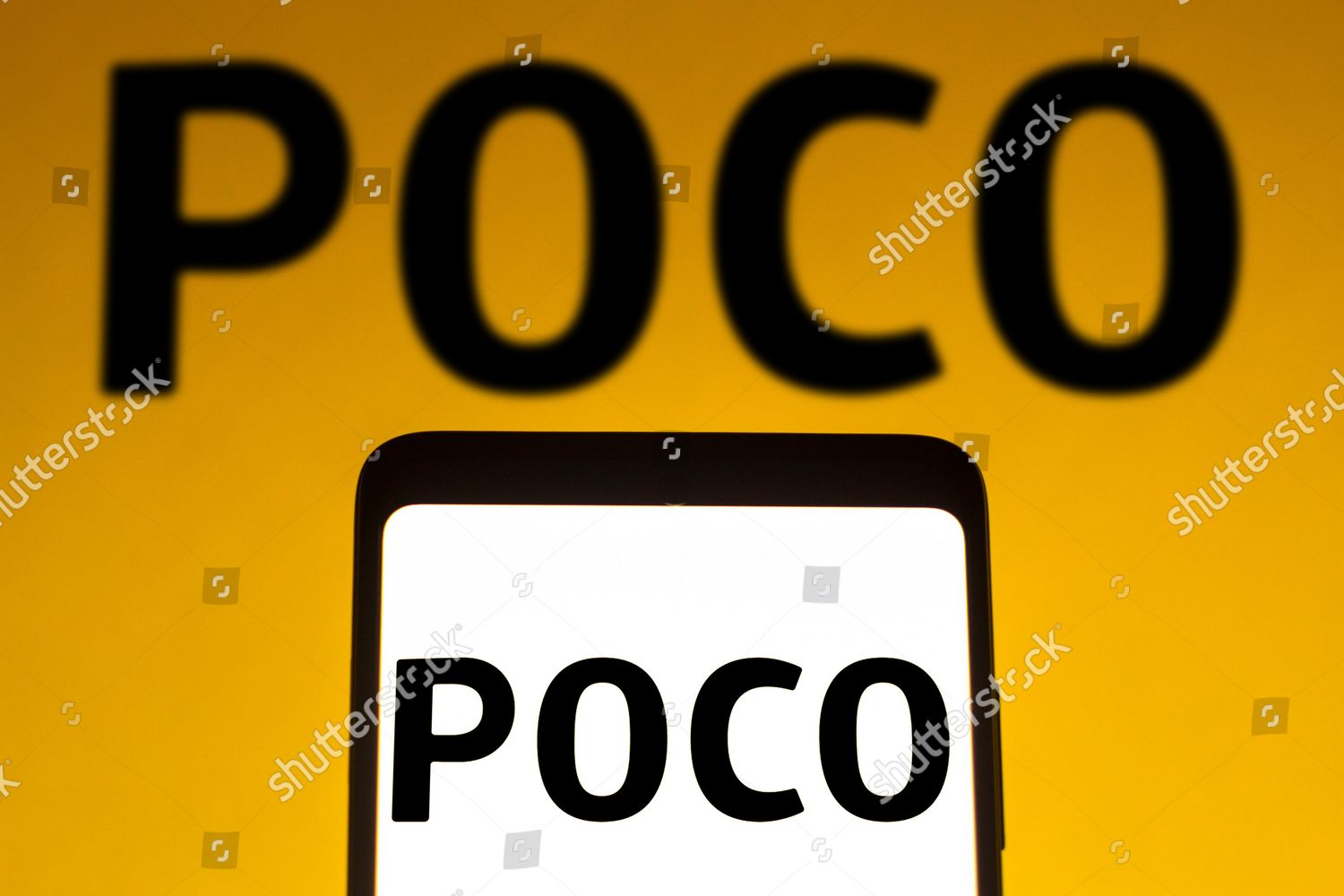 This Photo Illustration Poco Logo Seen Editorial Stock Photo - Stock ...