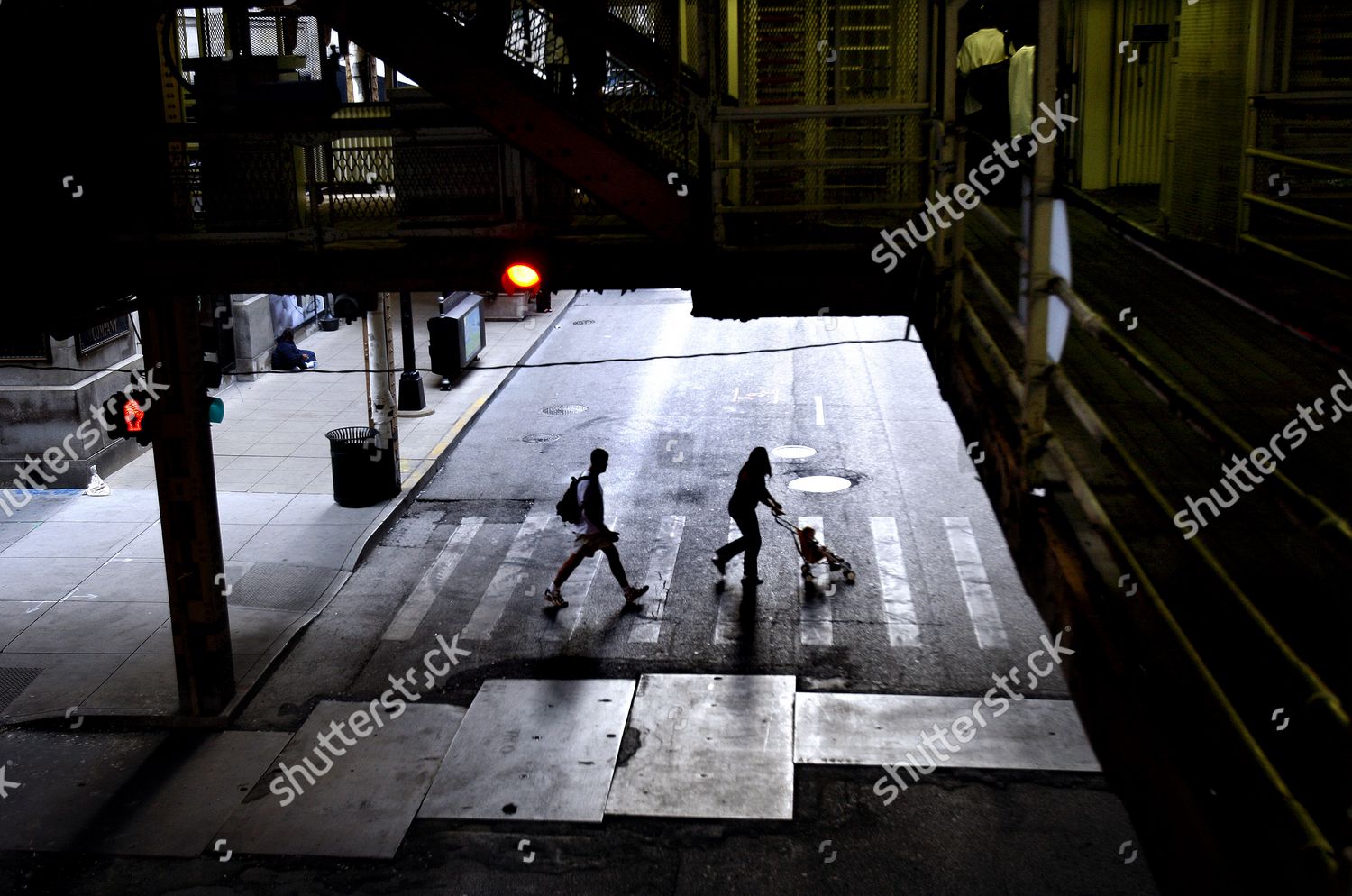 Family Stroller Downtown Chicago Editorial Stock Photo - Stock Image ...