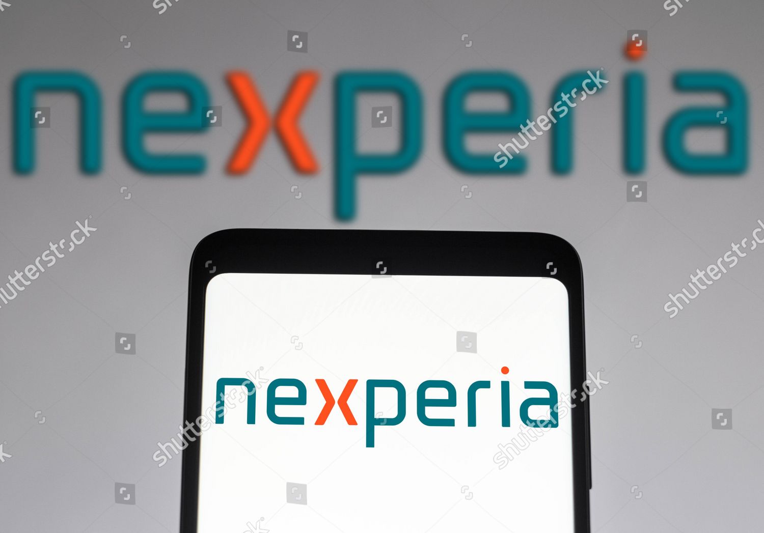 This Photo Illustration Nexperia Logo Seen Editorial Stock Photo ...