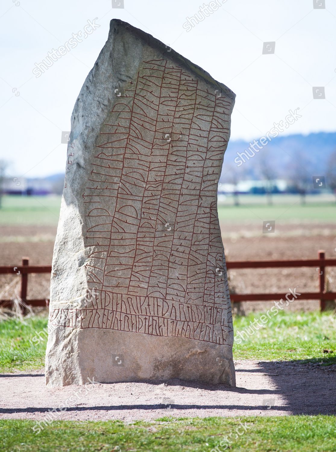 Runestone One Most Famous Runestones Featuring Editorial Stock Photo ...