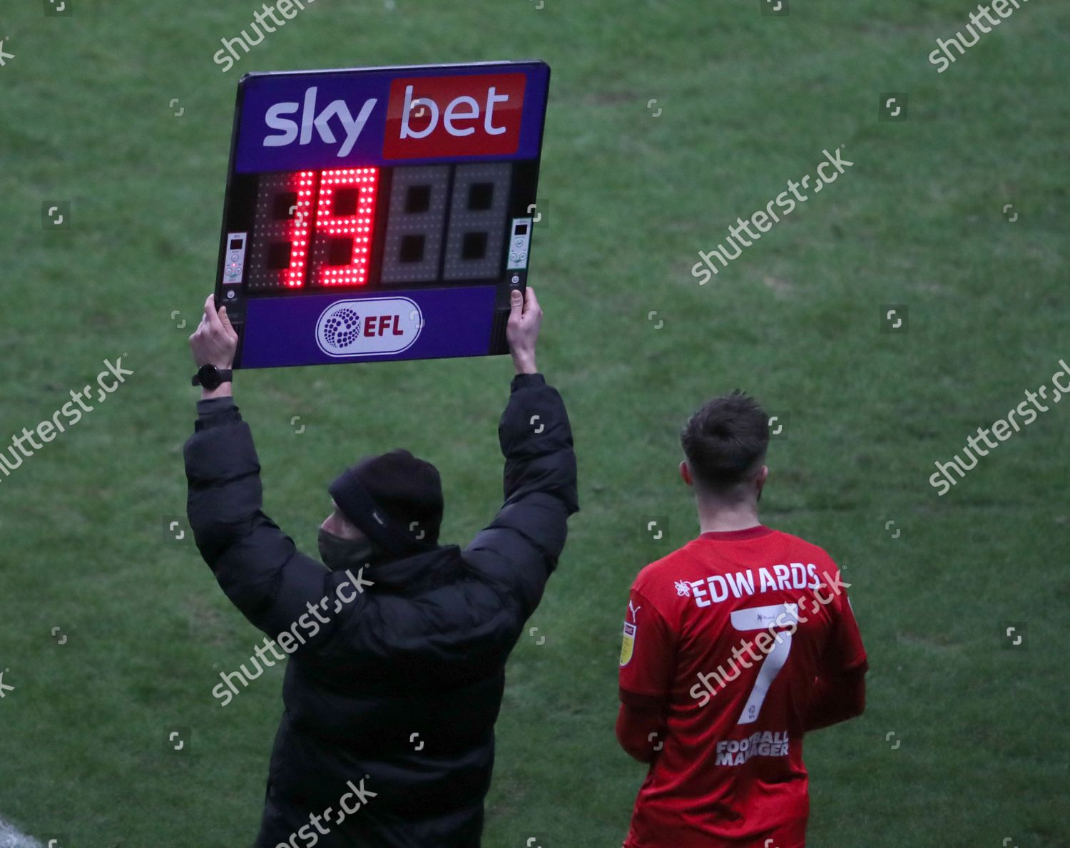 Fourth Official Holding Board Substitutes Numbers Editorial Stock Photo ...