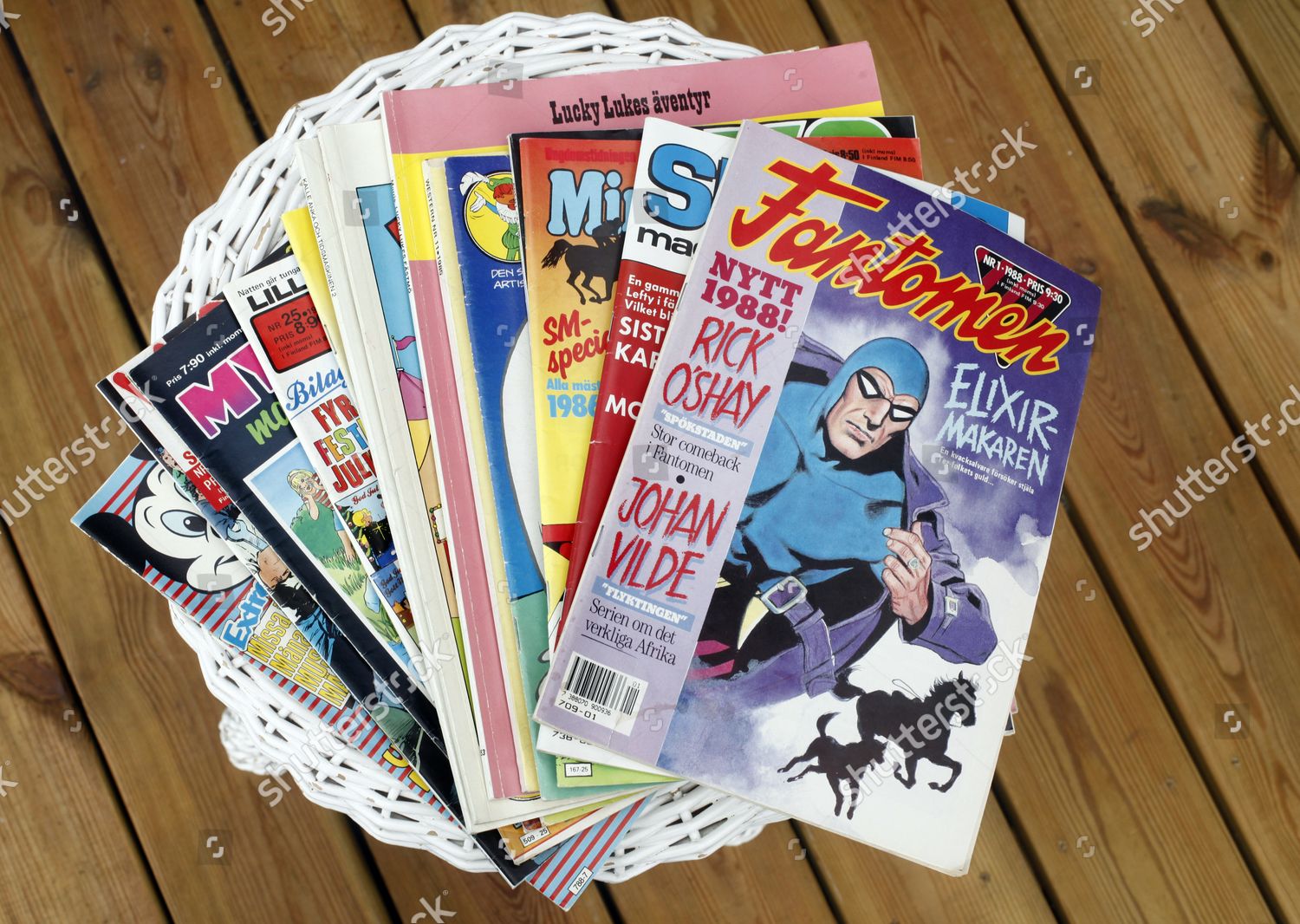 Various Swedish Comic Books Editorial Stock Photo - Stock Image ...