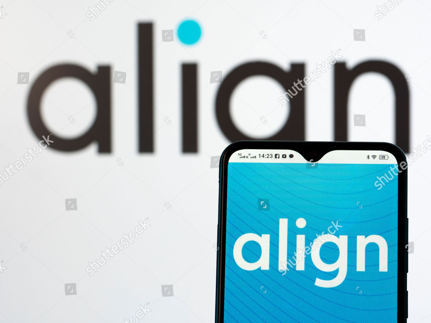 This Photo Illustration Align Technology Logo Editorial Stock Photo ...