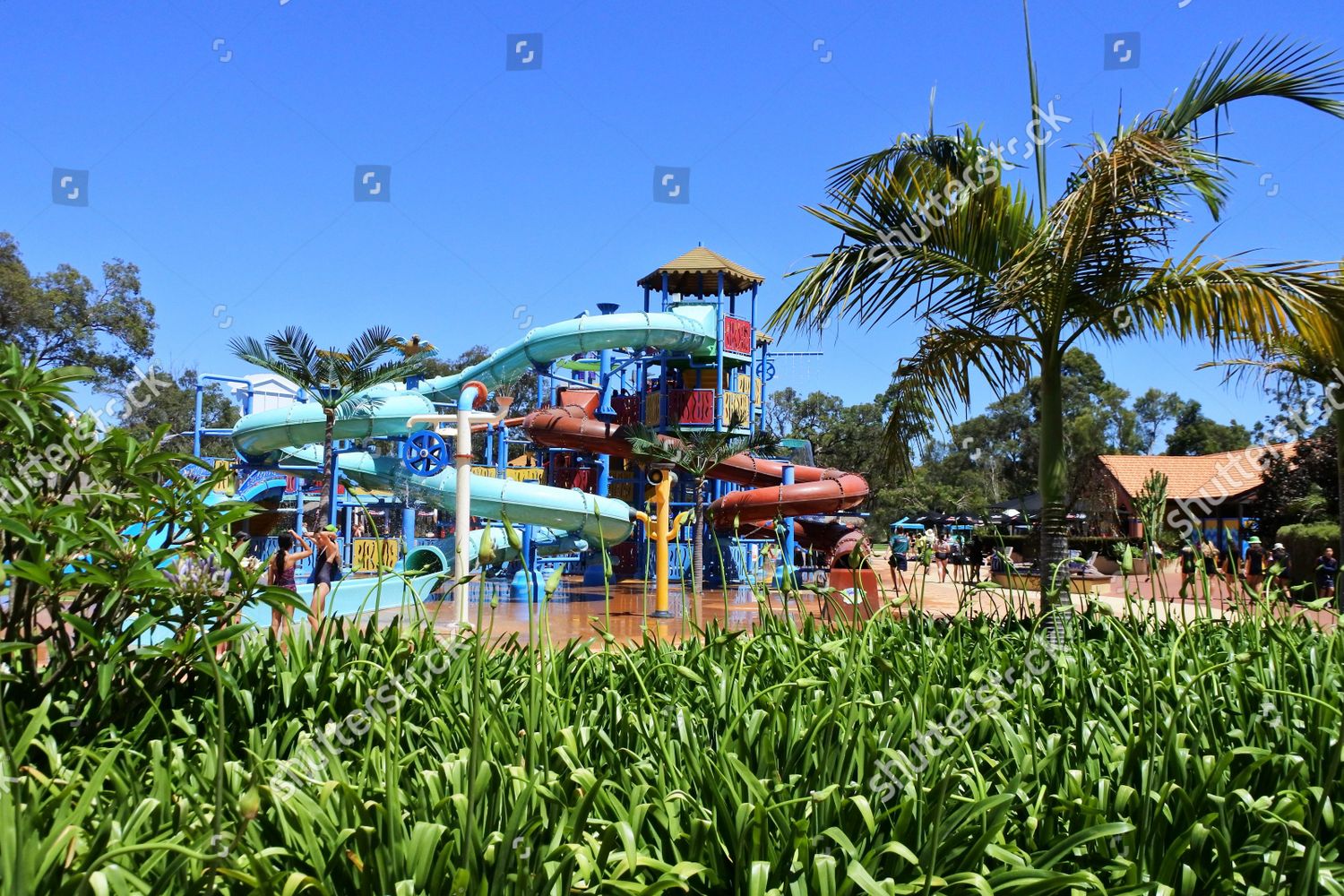 Water Slides Outback Splash Water Parkoutback Editorial Stock Photo ...